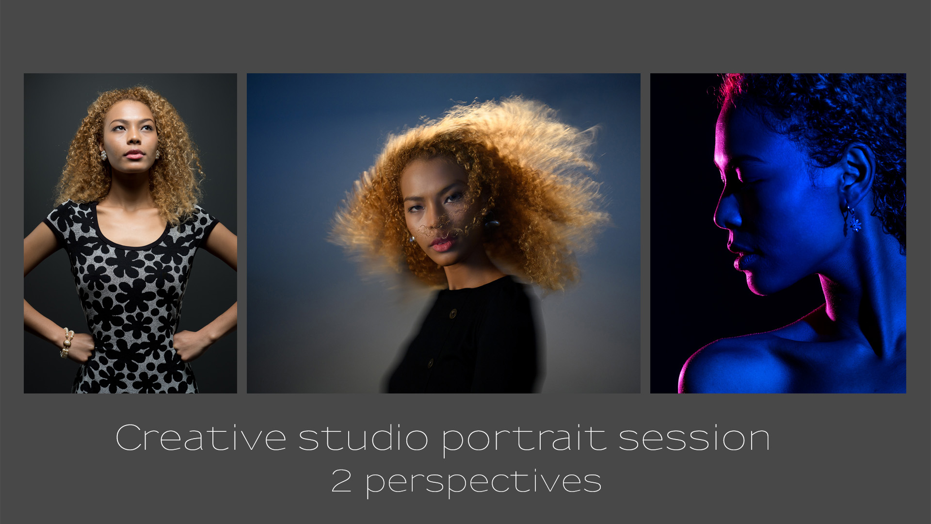 Creative studio portrait session