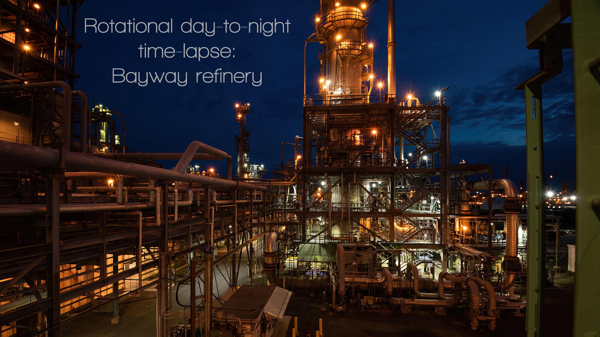 Time-lapse photography : Industrial site / refinery - Photographer NJ ...